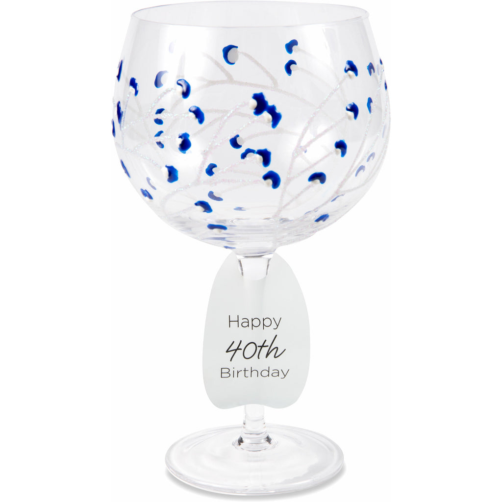 Blue Sprouts 24 oz Hand Decorated Glass – Pavilion - Retail